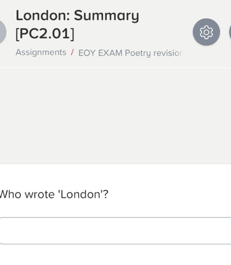 Solved: London: Summary [PC2.01] Assignments / EOY EXAM Poetry revision ...