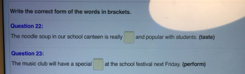 Giải quyết:Write the correct form of the words in brackets. Question 22 ...