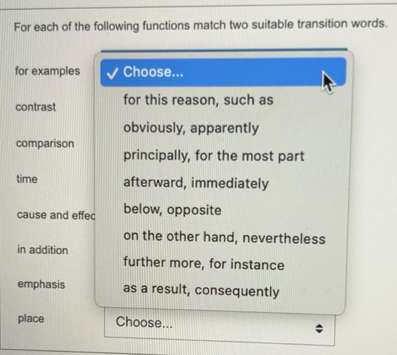 Solved: For each of the following functions match two suitable ...