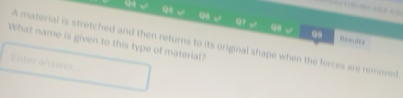 Solved: of @8 Heaudia What name is given to this type of material? A ...