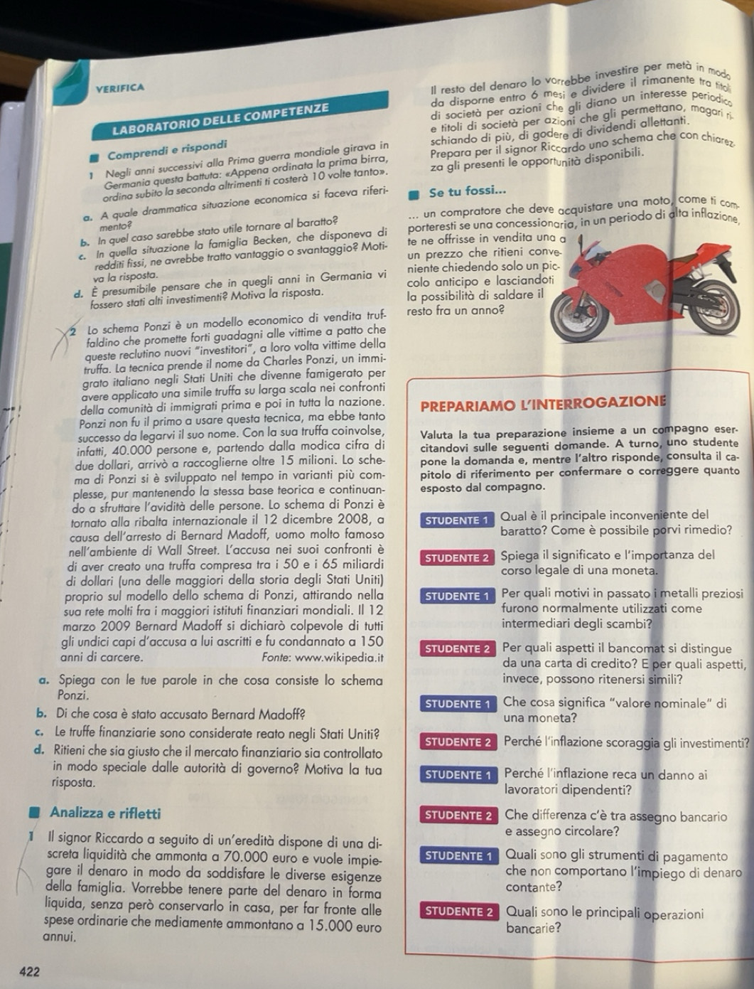 Risolto:VERIFICA Il resto del denaro lo vorrebbe investire per metà in ...