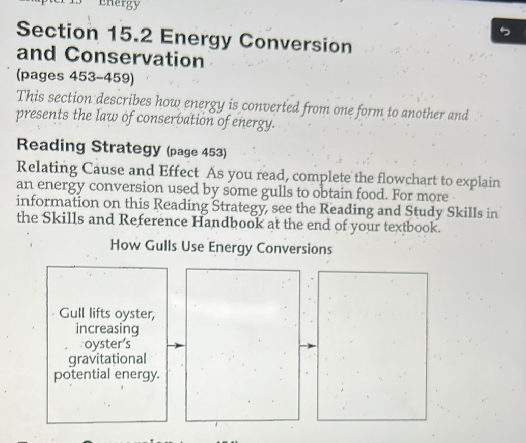 Solved: Bhergy 5 Section 15.2 Energy Conversion and Conservation (pages ...