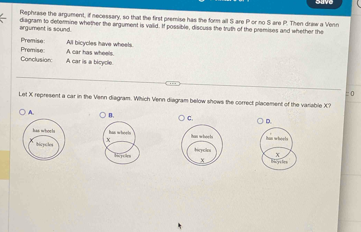 Solved: save Rephrase the argument, if necessary, so that the first ...