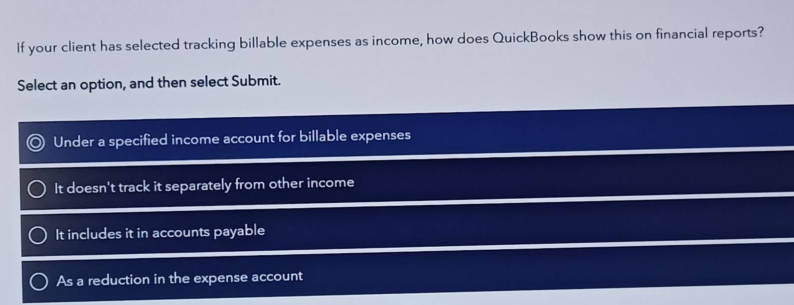 Solved: If your client has selected tracking billable expenses as ...