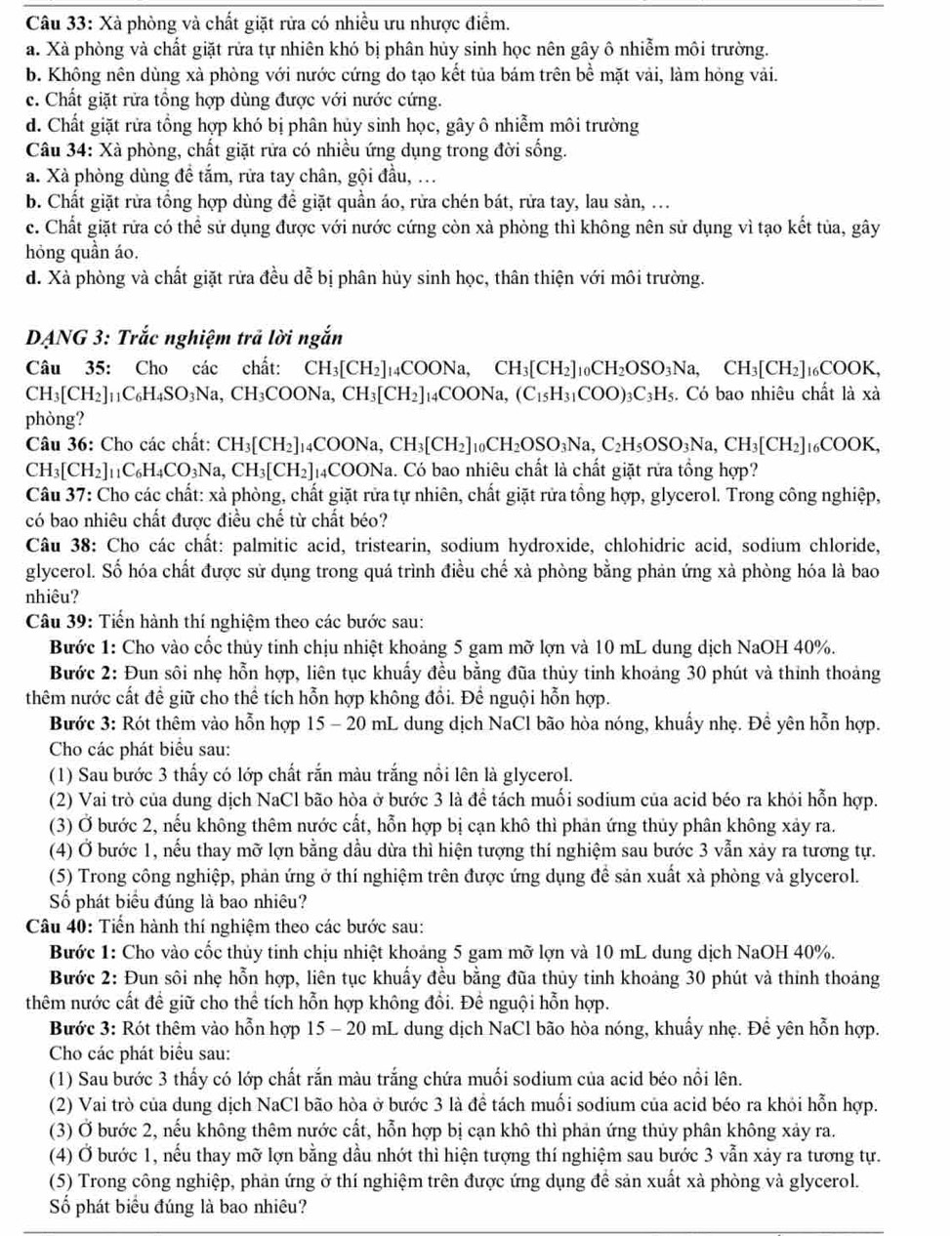 Giải quyết:Xà phòng và chất giặt rừa có nhiều ưu nhược điểm. a. Xà ...
