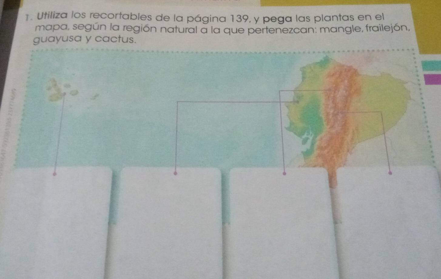 Resuelto:Utiliza los recortables de la página 139, y pega las plantas ...