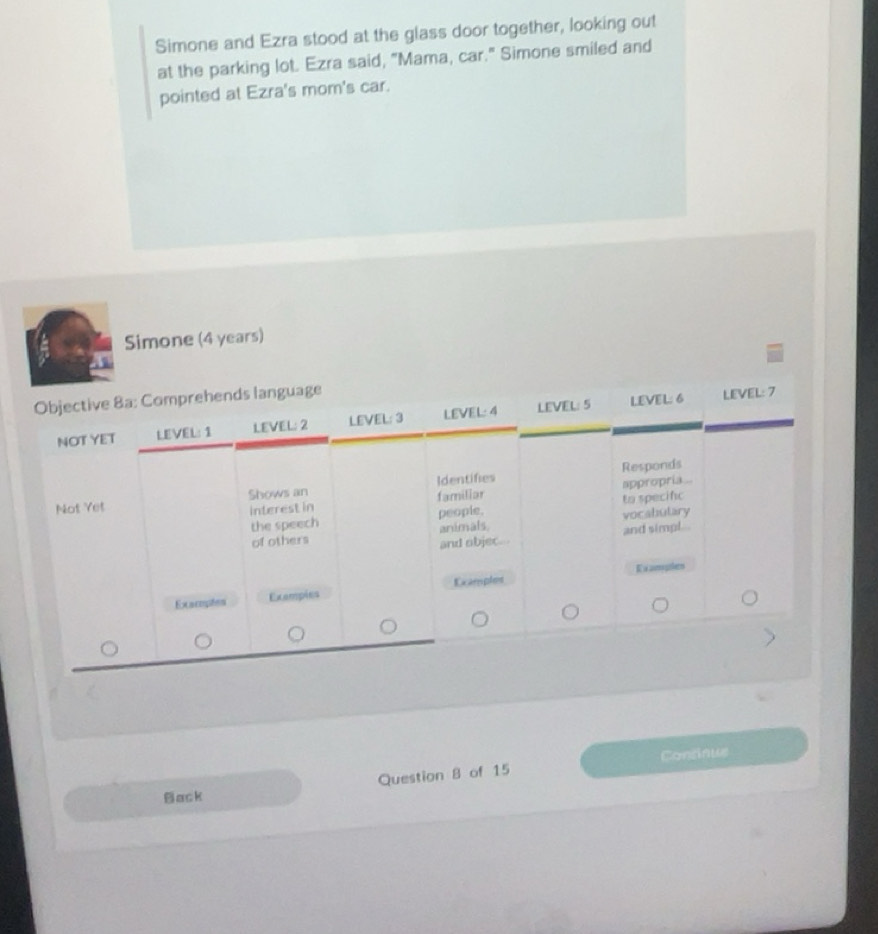 Solved: Simone and Ezra stood at the glass door together, looking out ...