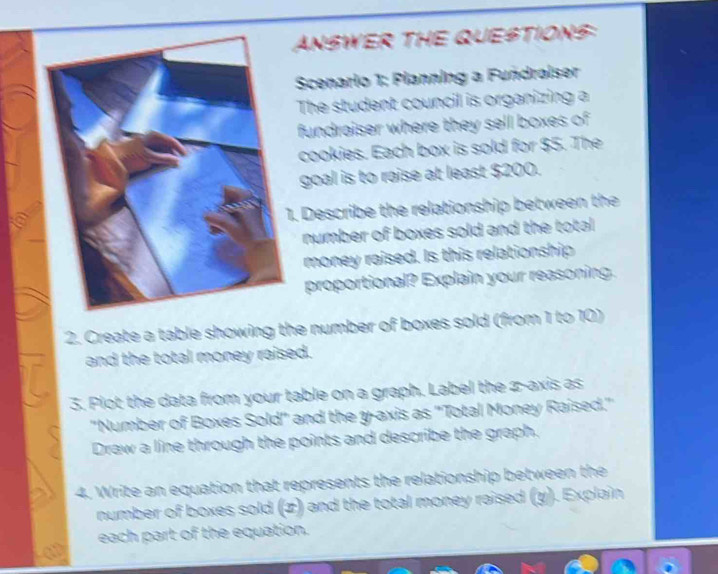Solved: ANSWER THE QUESTIONS: Scenario 1: Planning a Fundraiser The ...