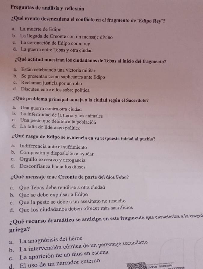 Resuelto:Preguntas de análisis y reflexión ¿Qué evento desencadena el ...