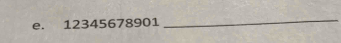 Solved: 12345678901 _ [Math]