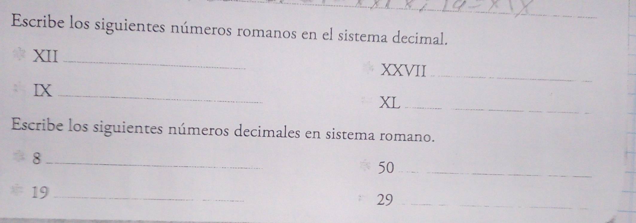 Resuelto:Escribe los siguientes números romanos en el sistema decimal ...
