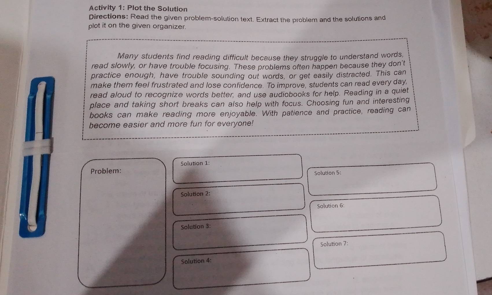 Solved: Activity 1: Plot the Solution Directions: Read the given ...