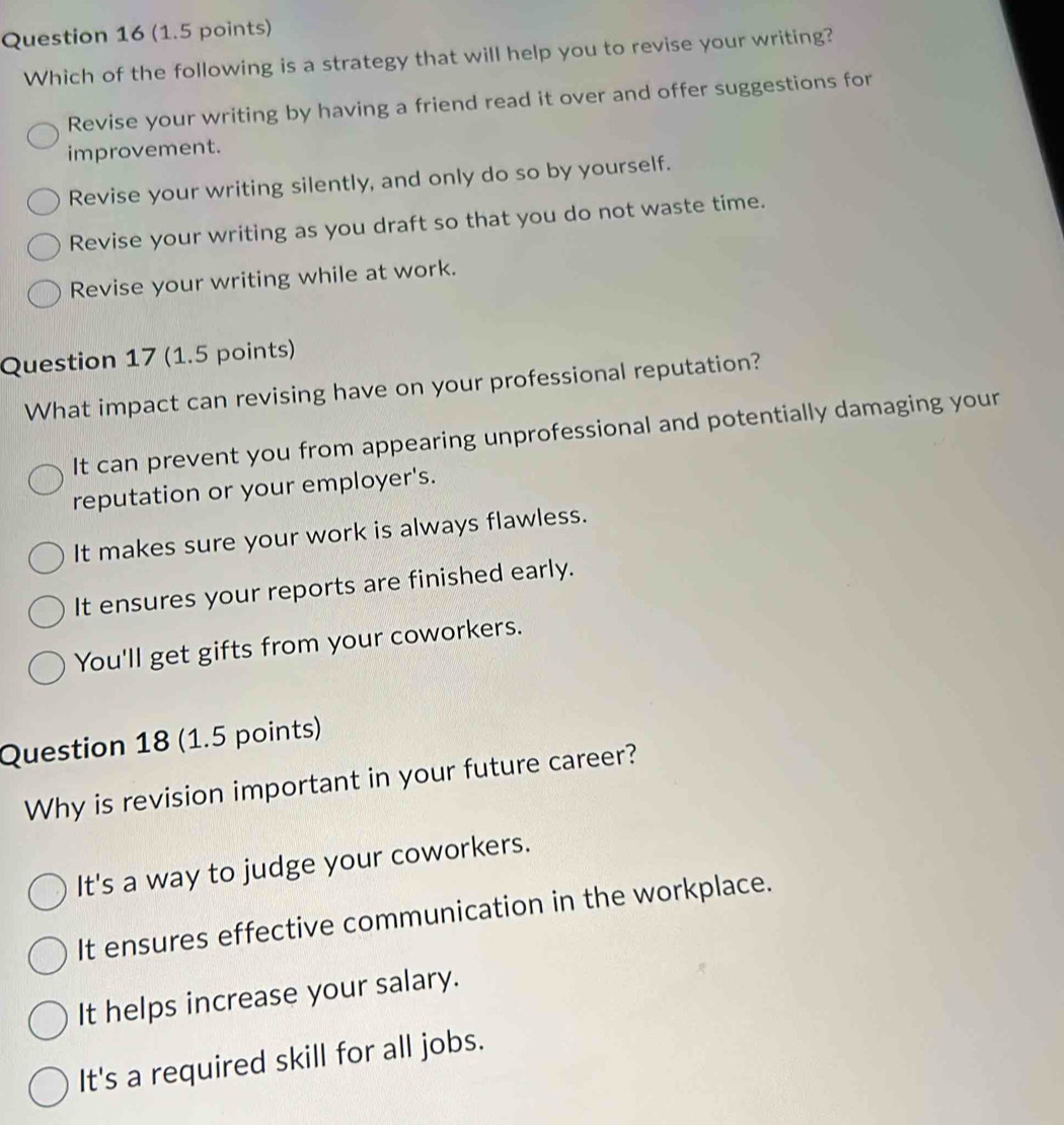 Solved: Which of the following is a strategy that will help you to ...