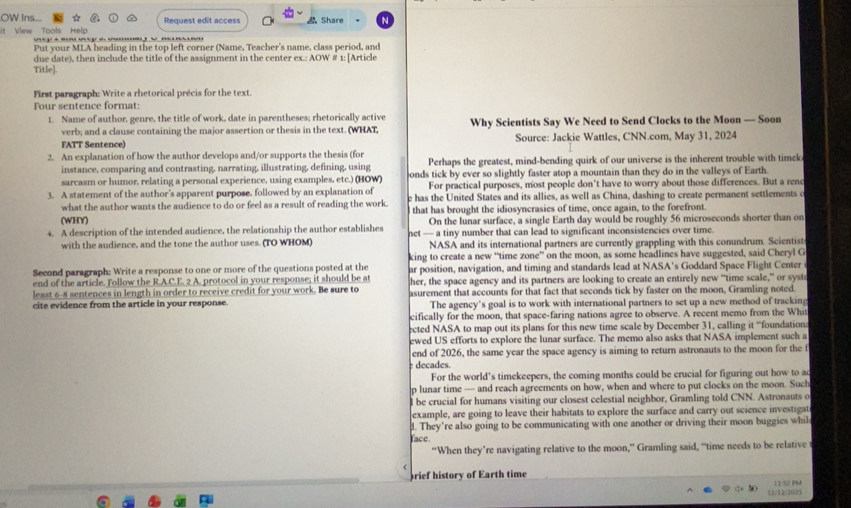 Solved: OW Ins Request edit access Share It View Tools Put your MLA ...