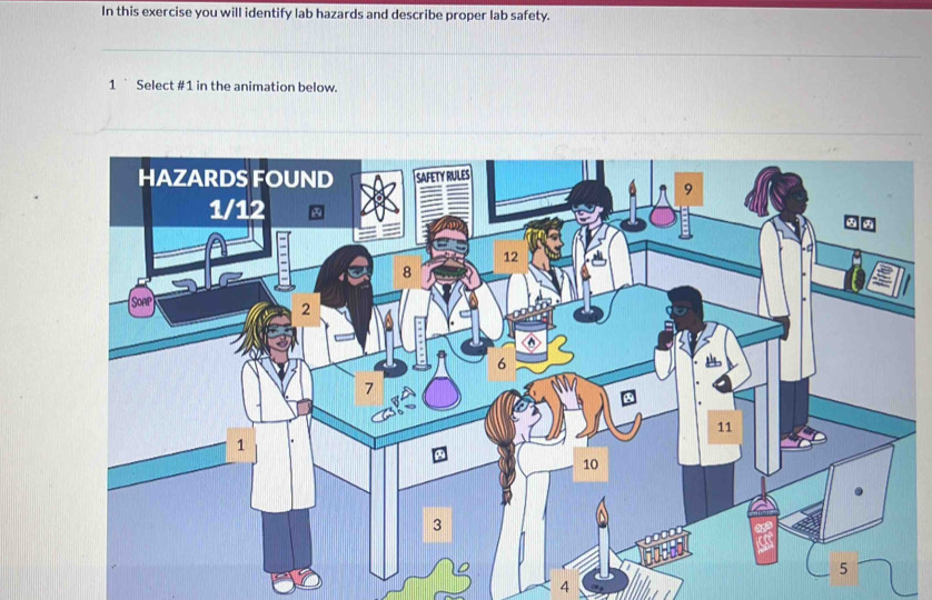 Solved: In this exercise you will identify lab hazards and describe ...