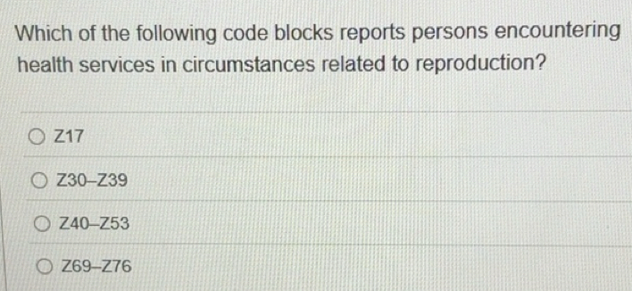 Solved: Which of the following code blocks reports persons encountering ...