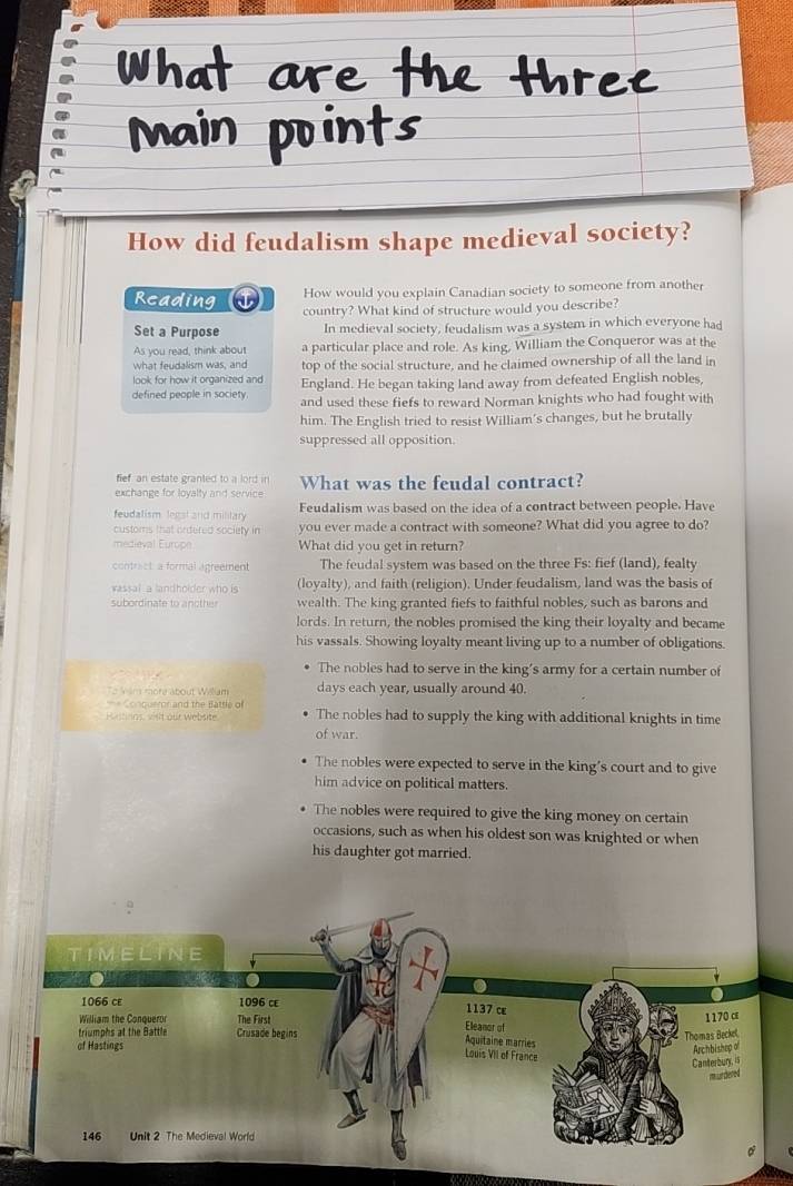 Solved: How did feudalism shape medieval society? How would you explain ...