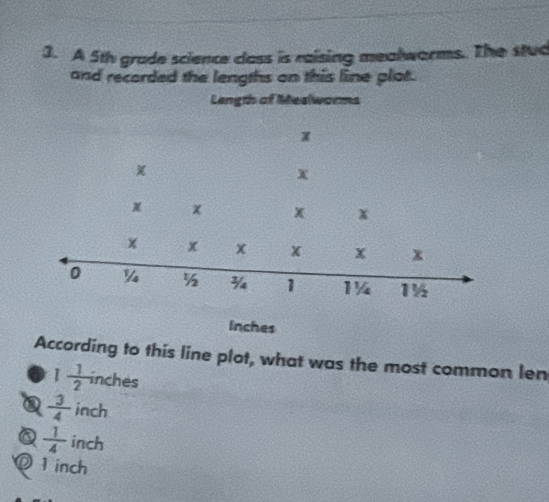 Solved: A 5th grade science class is raising mealwarms. The stuc and ...