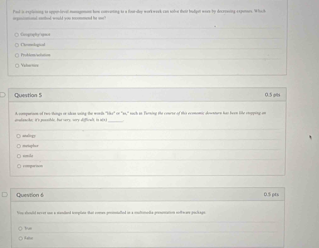 Solved: Paul is explaining to upper-level management how converting to ...