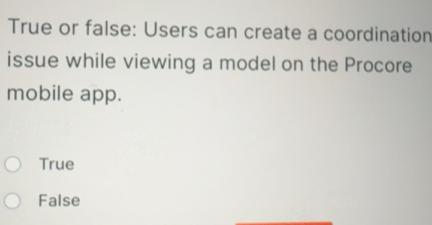 Solved: True or false: Users can create a coordination issue while ...