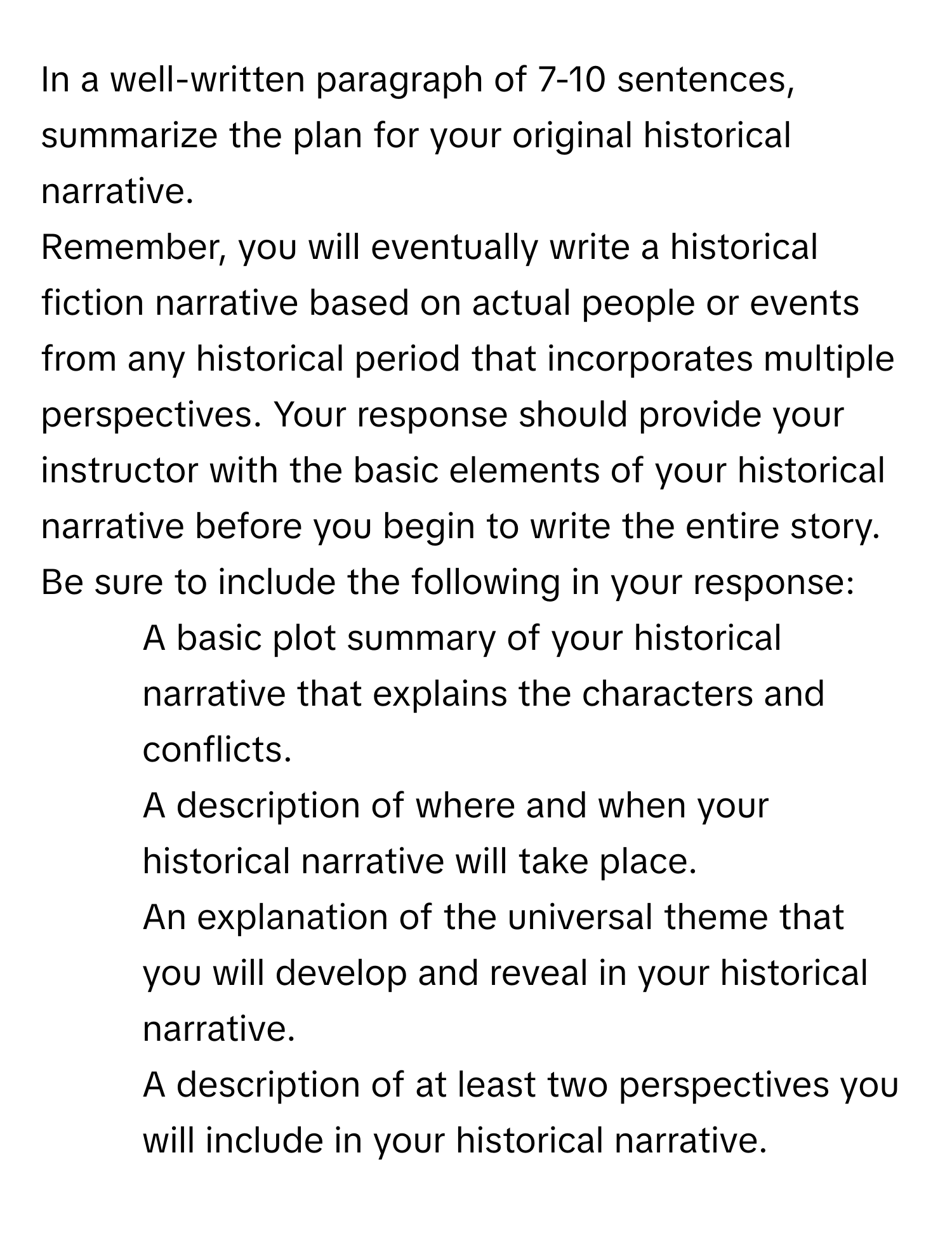 Solved: In a well-written paragraph of 7-10 sentences, summarize the ...
