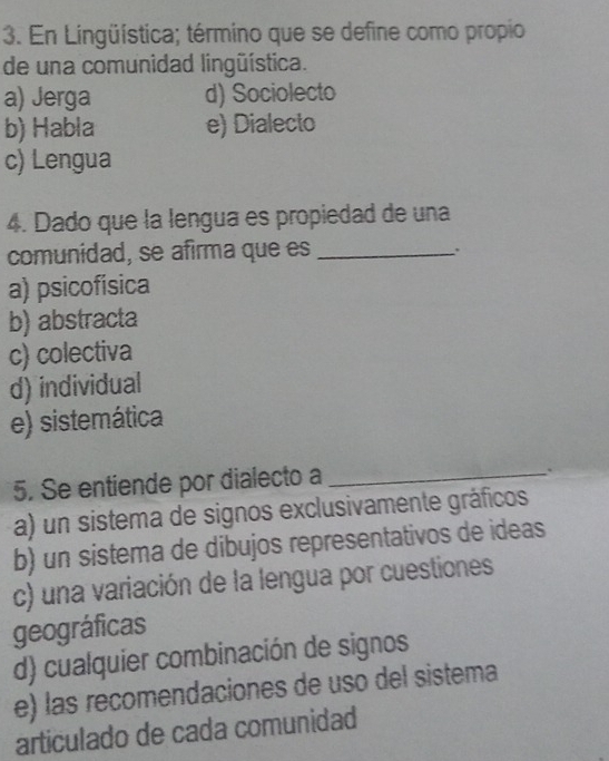 Resuelto:En Lingüística; término que se define como propio de una ...