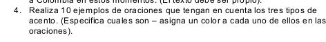 Resuelto:a Colómbía en estos momemos. (Er textó debe sel própió). 4 ...