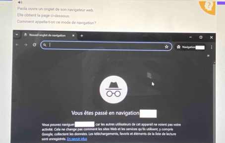 Résolu :Paola ouvre un onglet de son navigateur web Elle obtient la ...