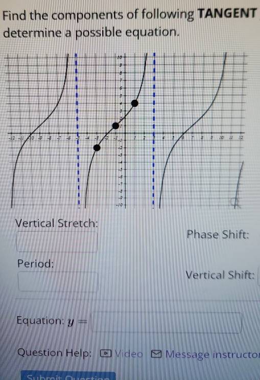Solved: Find the components of following TANGENT determine a possible ...