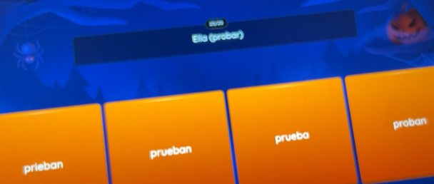 Solved: Ella (probar) proban prieban prueban prueba [Others]