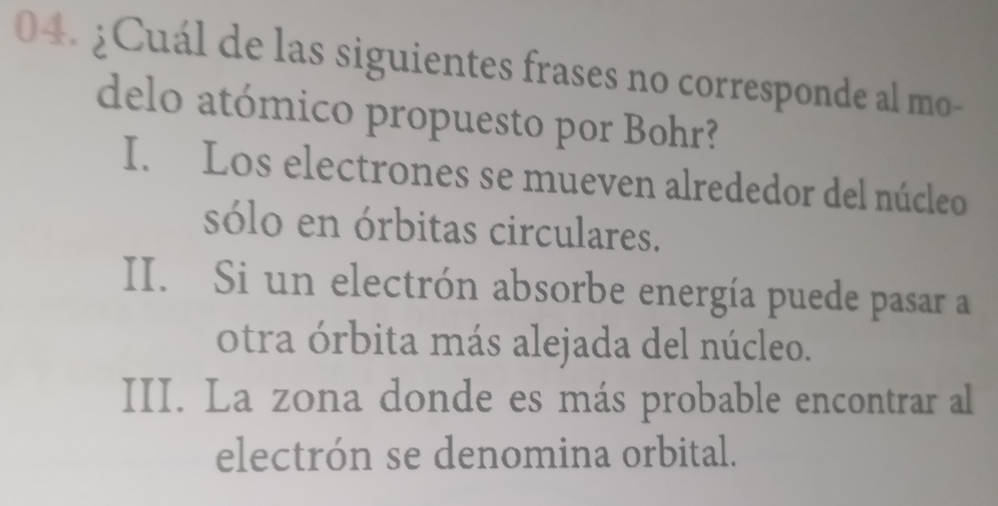 Resuelto:¿Cuál de las siguientes frases no corresponde al mo- delo ...