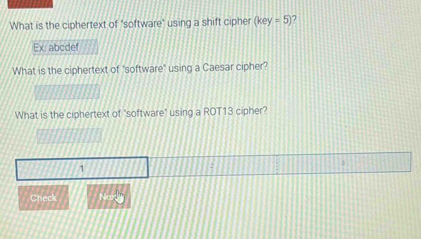 Solved: What is the ciphertext of "software" using a shift cipher (key ...
