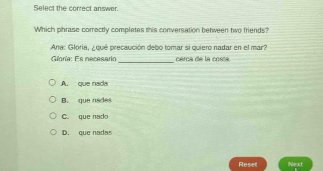 Solved: Select the correct answer. Which phrase correctly completes ...