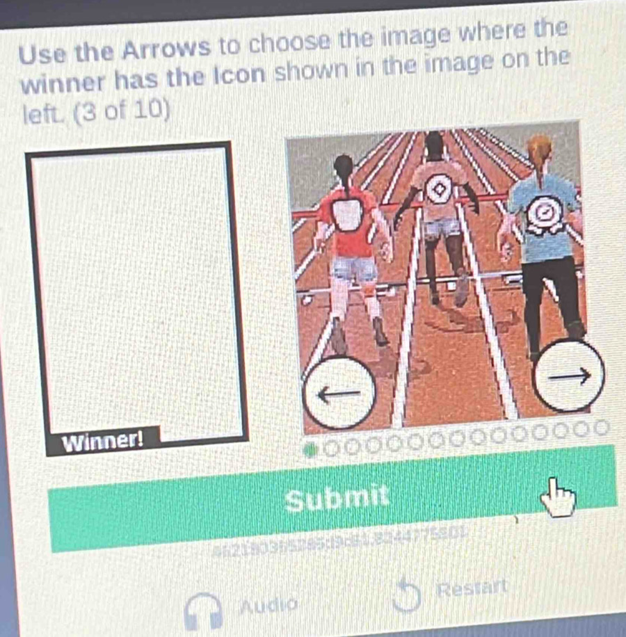 Solved: Use the Arrows to choose the image where the winner has the Icon shown in the image on ...