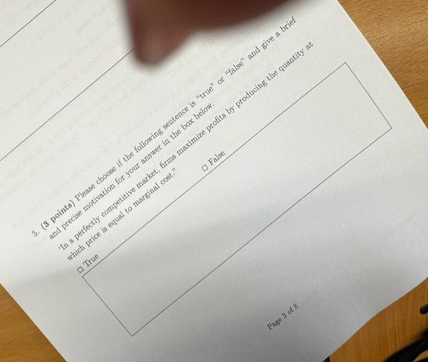 Risolto:nts) Please choose if the following sentence is “true” or ...