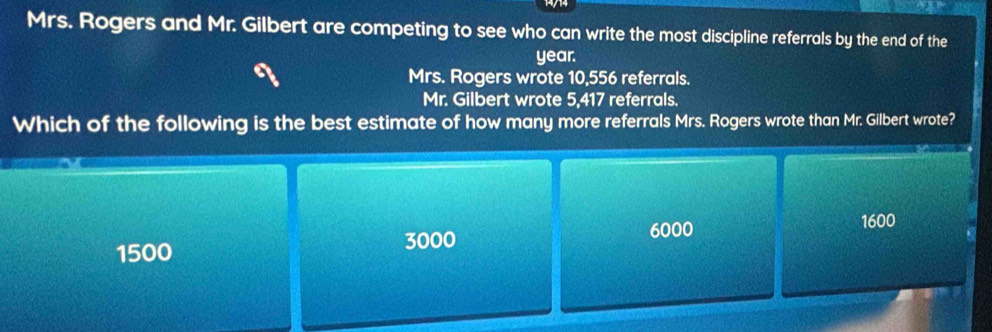 Solved: Mrs. Rogers and Mr. Gilbert are competing to see who can write ...