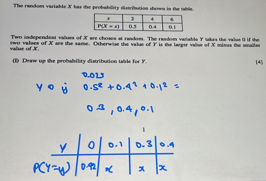 Telah dijawab:The random variable X has the probability distribution ...