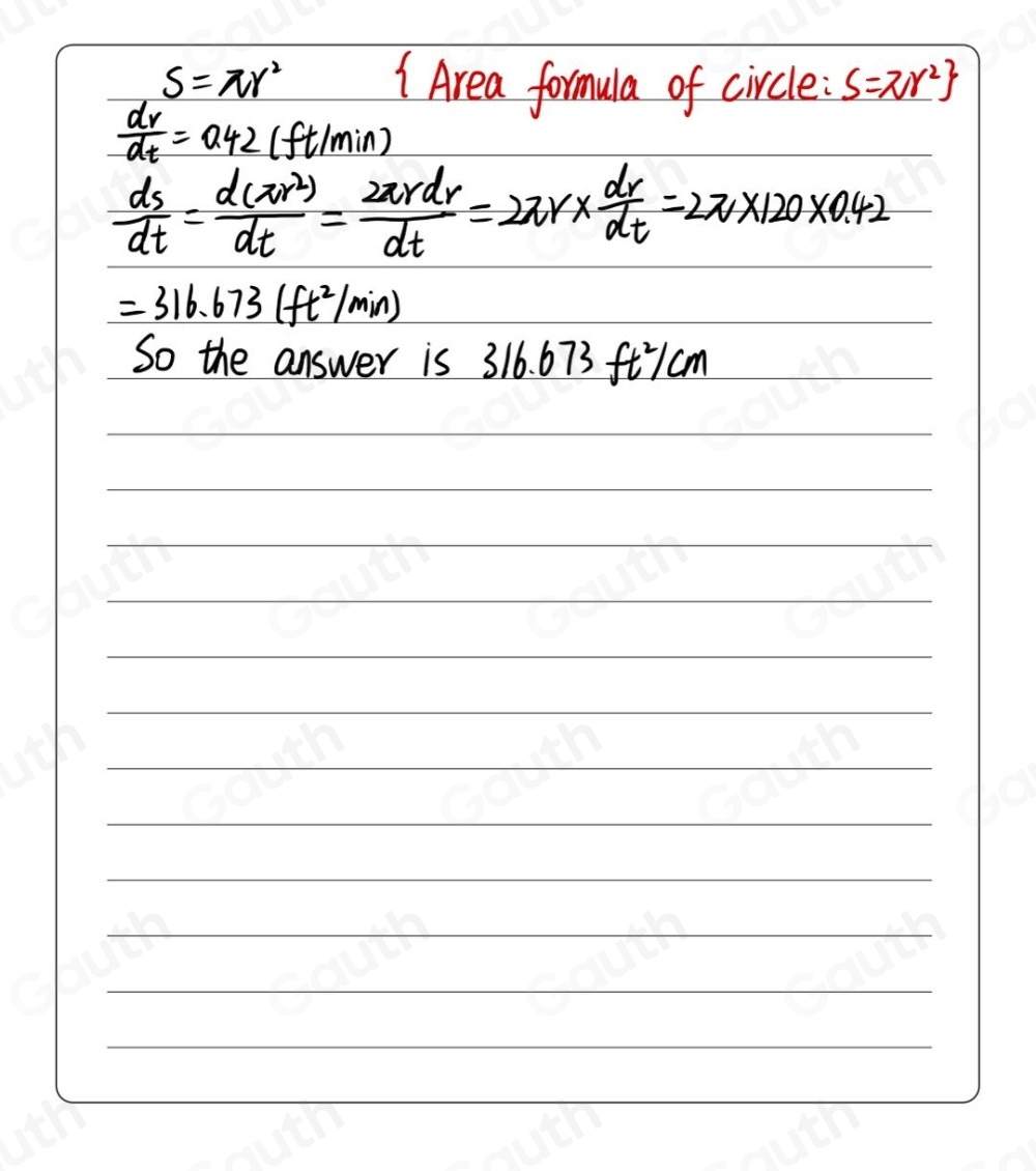 Solved: After a rupture, oil begins to escape from an underwater well ...