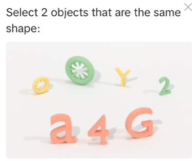 Solved: Select 2 objects that are the same shape: 0 1 a A [Math]