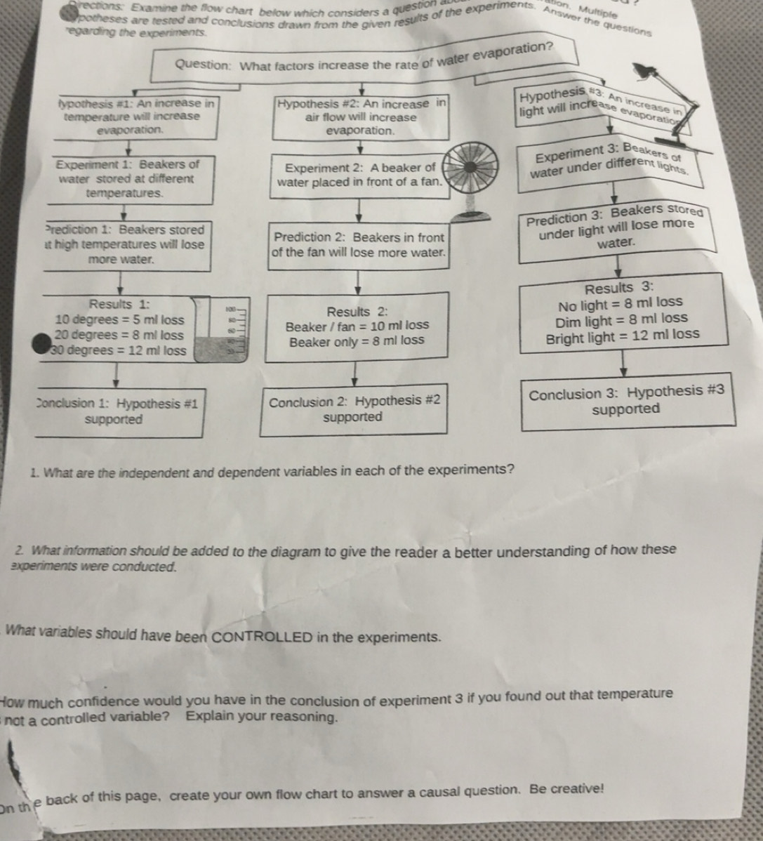 Solved: rections: Examine the flow chart below which considers a ...