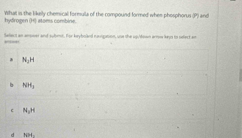 Solved: What is the likely chemical formula of the compound formed when ...