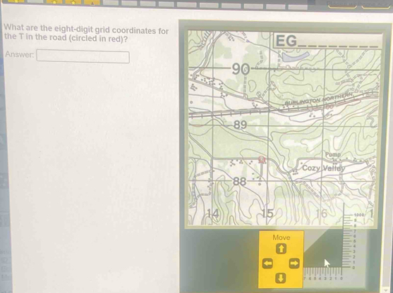 Solved: What are the eight-digit grid coordinates for the T in the road ...