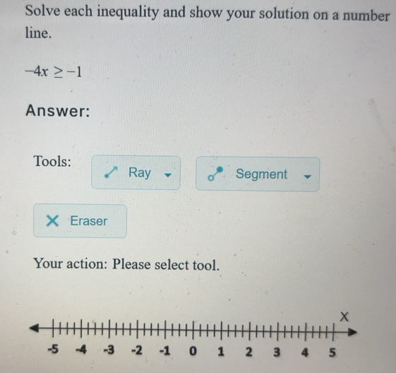 Solved: Solve each inequality and show your solution on a number line ...