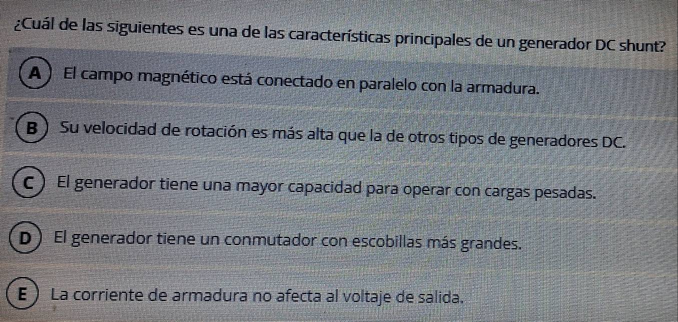 Resuelto:¿Cuál de las siguientes es una de las características ...