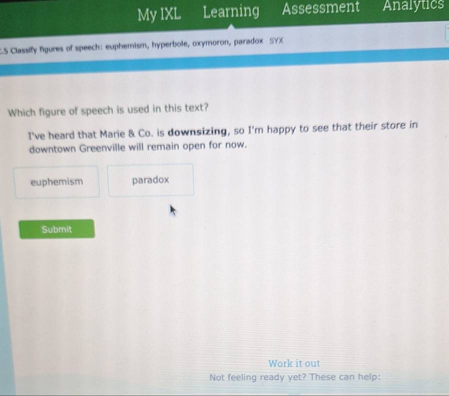 Solved: My IXL Learning a Assessment Analytics C.5 Classify figures of ...