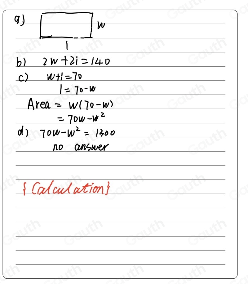 Solved: A gardener has 140 feet of fencing to put around a rectangular ...