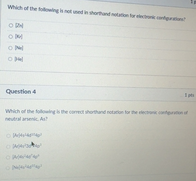 Solved: 1p Which of the following is not used in shorthand notation for ...