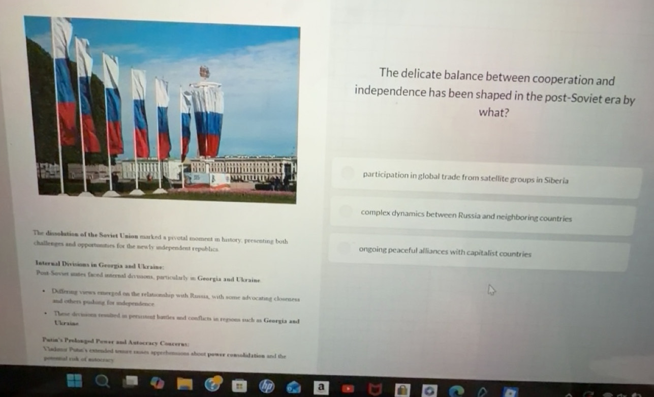 Gelöst:The delicate balance between cooperation and independence has ...