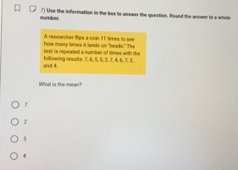 Solved: Use the information in the box to answer the question. Round ...