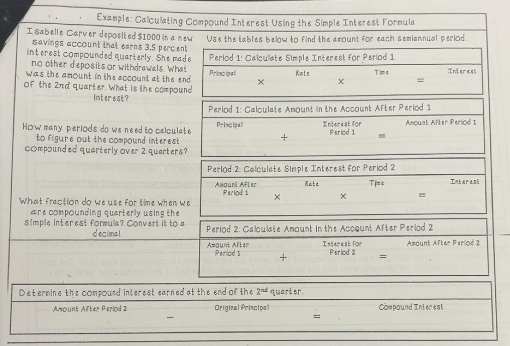 Solved: Example: Calculating Compound Interest Using the Simple ...